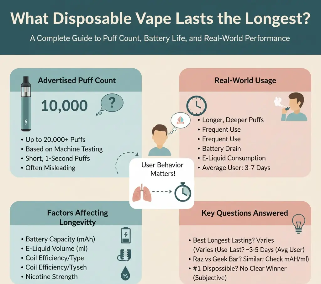 What Disposable Vape Lasts the Longest? Real-World Guide