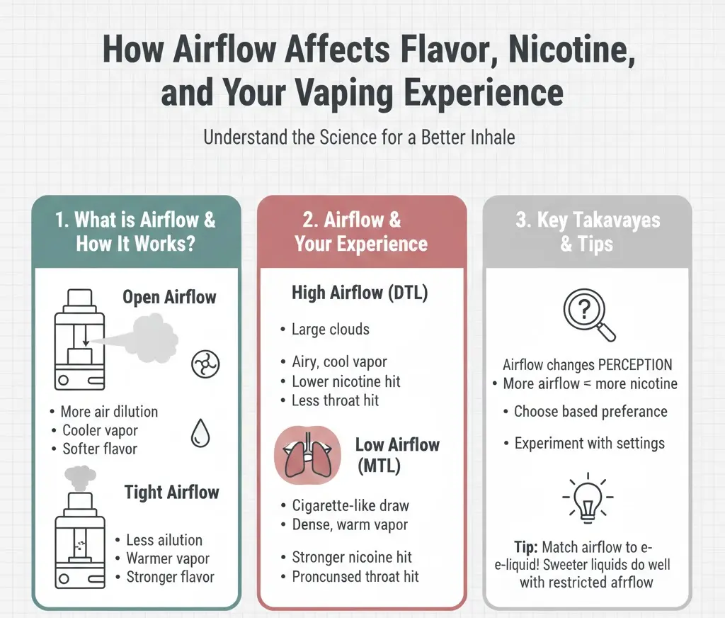 Vape Airflow Explained: Flavor, Nicotine & Best Settings