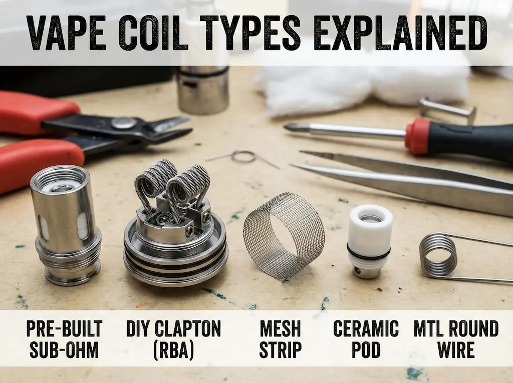 Vape Coil Types Explained: Mesh vs Ceramic vs Wire Coils